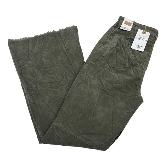 YMI | Pants & Jumpsuits | Ymi Pants Women 5 Green Corduroy Wide Leg ...
